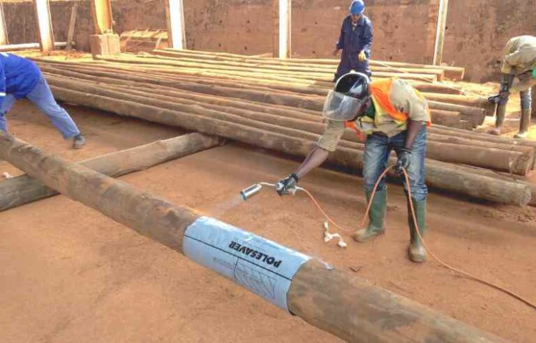 Polesaver Barrier Sleeves - Preventing Wooden Utility Pole Failure