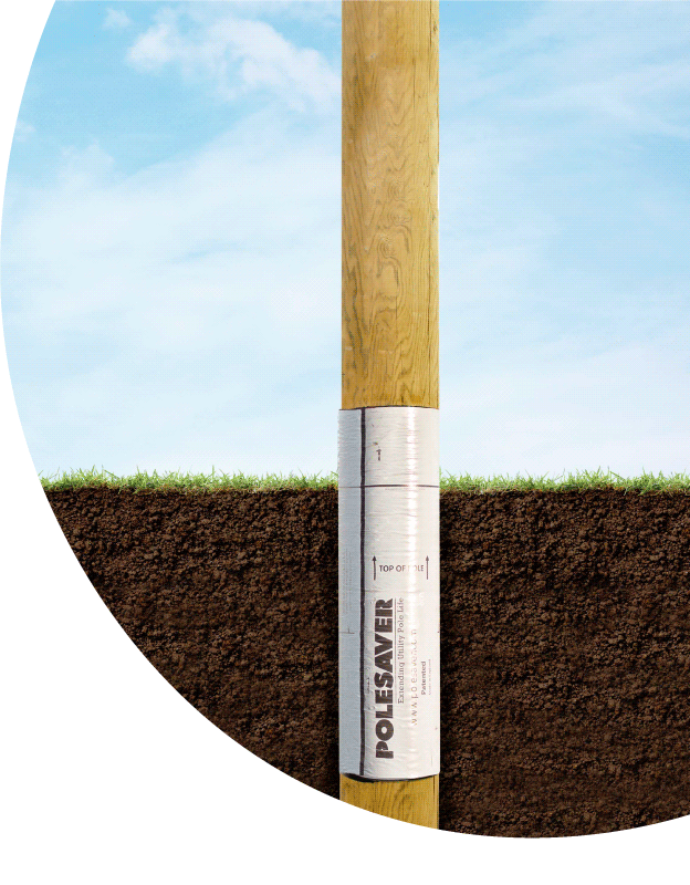 Polesaver Barrier Sleeves - Preventing Wooden Utility Pole Failure