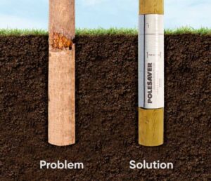 Polesaver Rot-Guard™ Sleeves | Proven Utility Pole Protection | Polesaver
